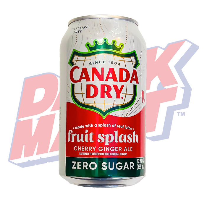 Canada Dry Fruit Splash Zero Sugar Cherry Ginger Ale - 355ml – DANK MART