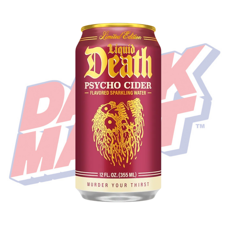 Liquid Death Psycho Cider - 355ml – DANK MART