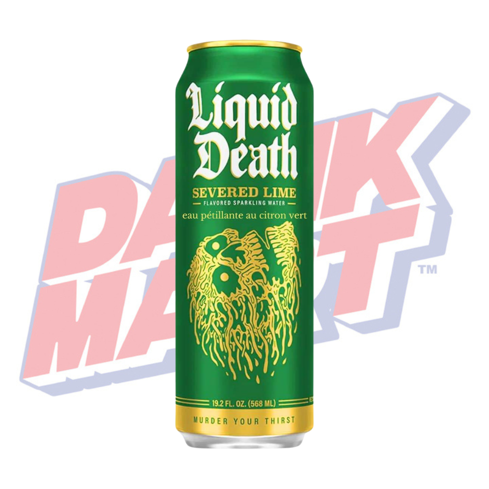 Liquid Death Severed Lime Sparkling Water - 568ml – DANK MART