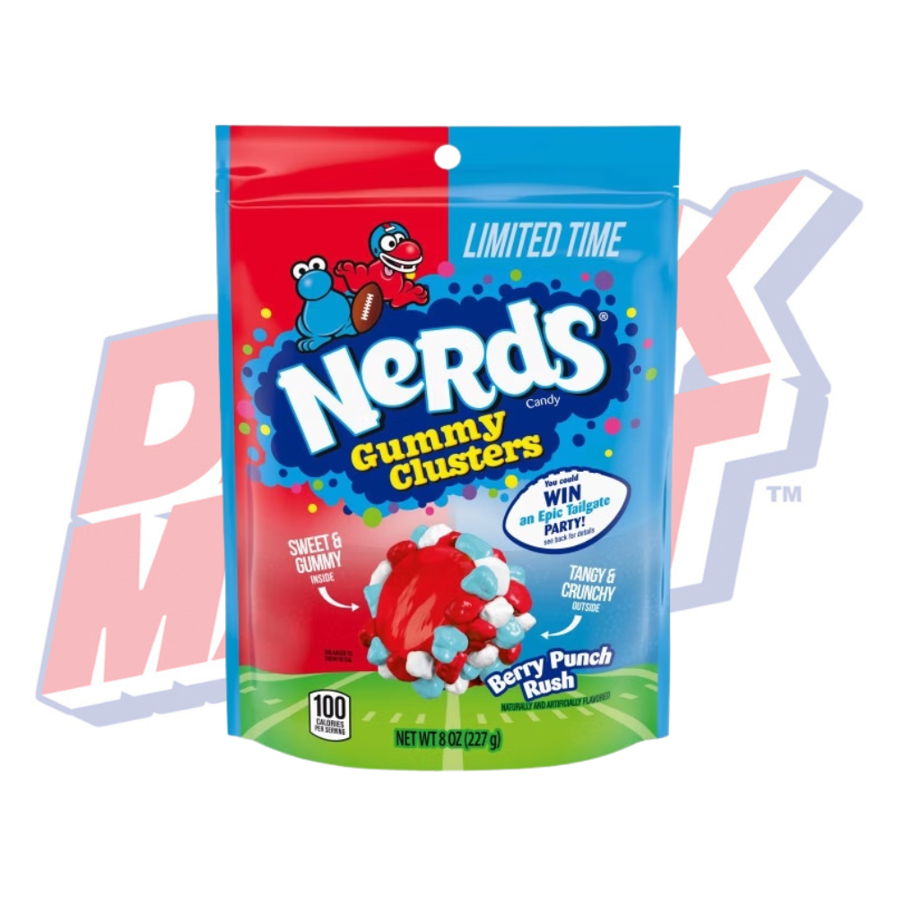Nerds Gummy Clusters Stand Up Bag Berry Punch Rush - 227g – DANK MART