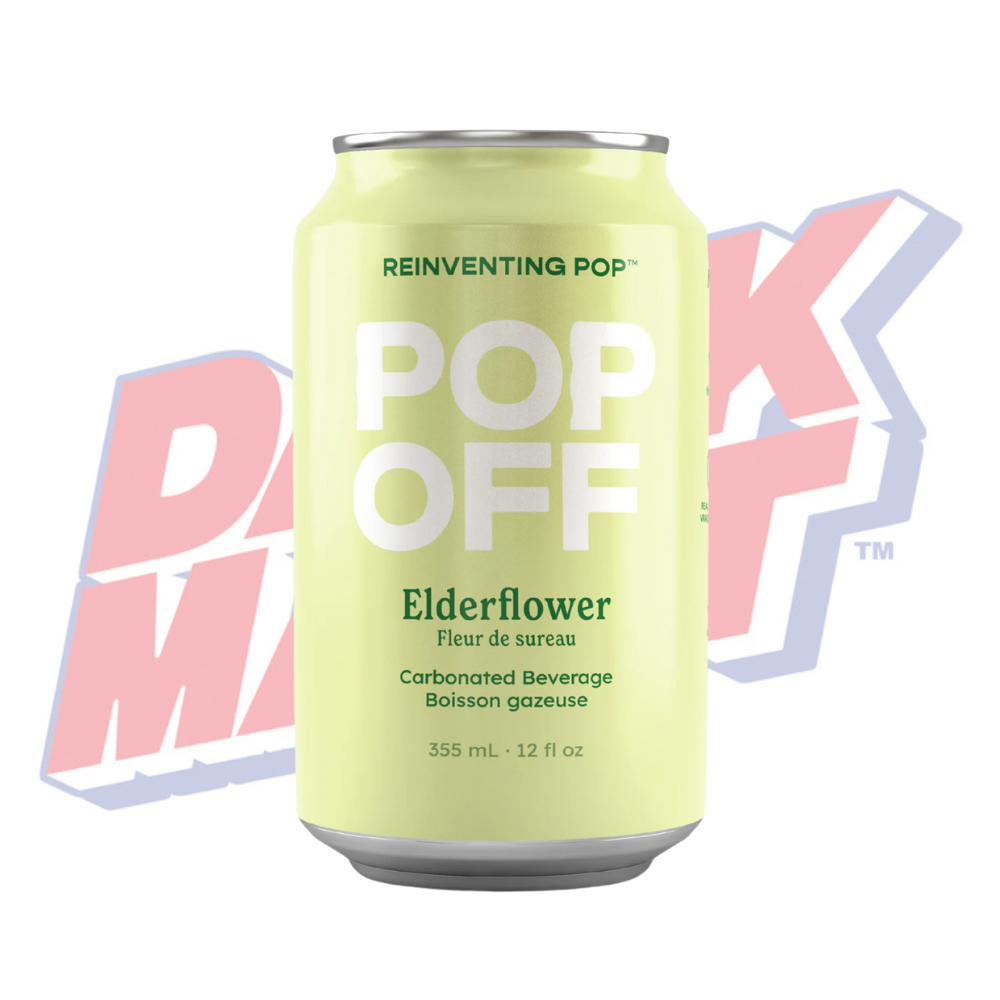 Pop Off Elderflower- 355ml – DANK MART