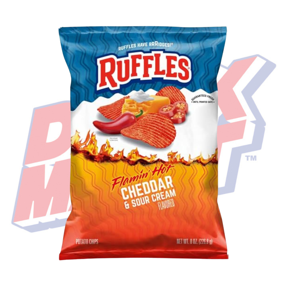 Ruffles Flamin' Hot Cheddar & Sour Cream - 8oz – DANK MART