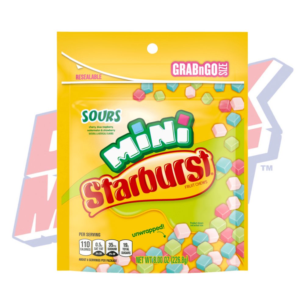 Starburst Minis Sour - 8oz – DANK MART