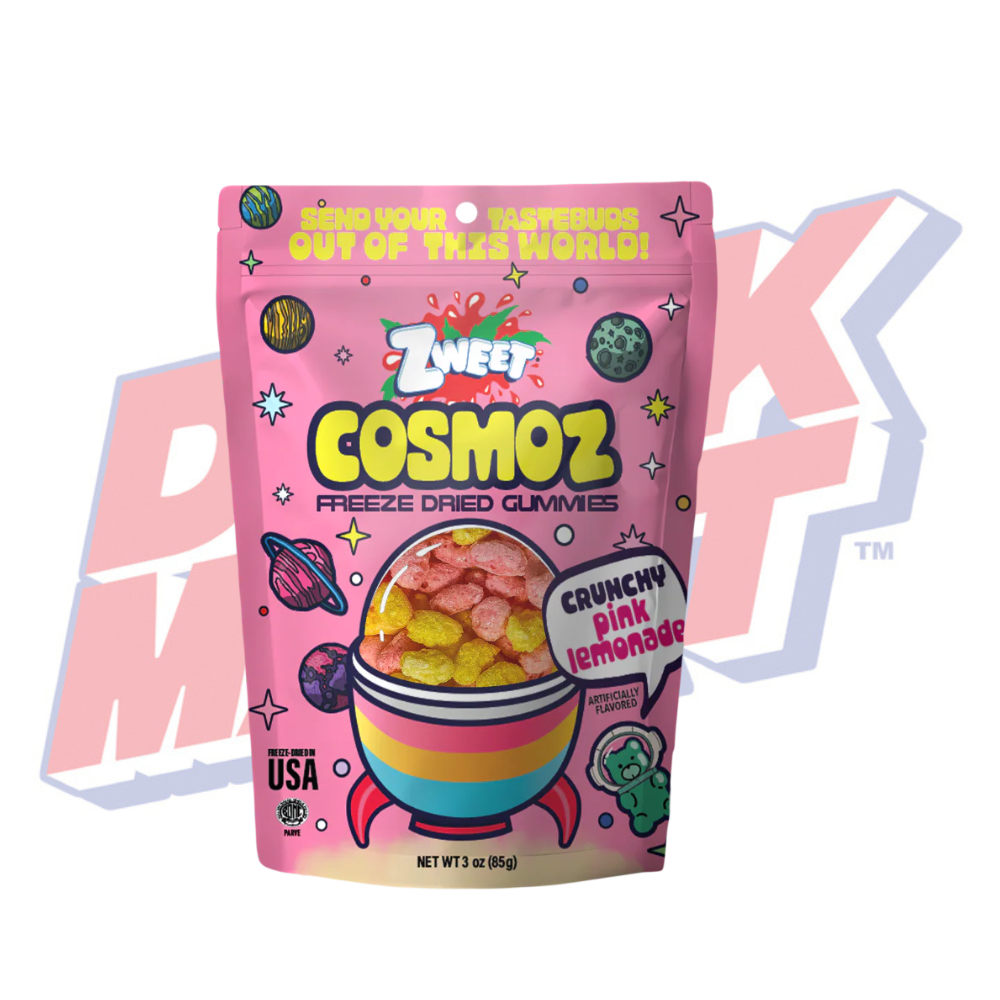 Zweet Cosmo Freeze Dried Gummies Crunchy Pink Lemonade - 85g – DANK MART