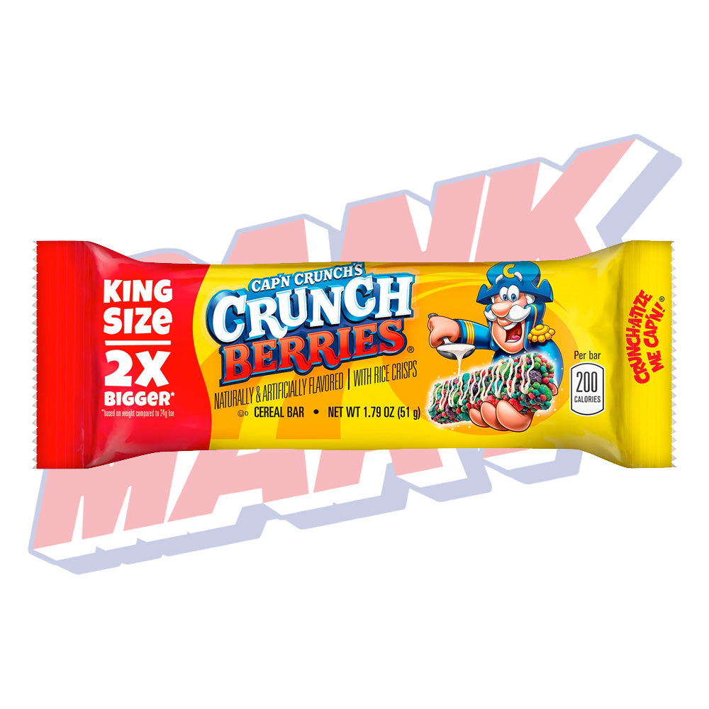Cap'n Crunch Crunch Berries Treat Bar King Size - 1.79oz – DANK MART